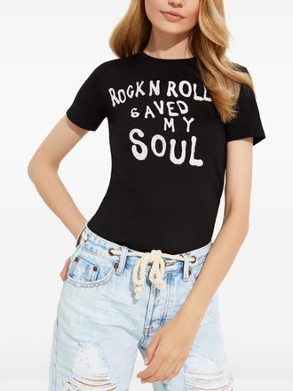 One Teaspoon t-shirt en coton &agrave; coupe cintr&eacute;e - Noir