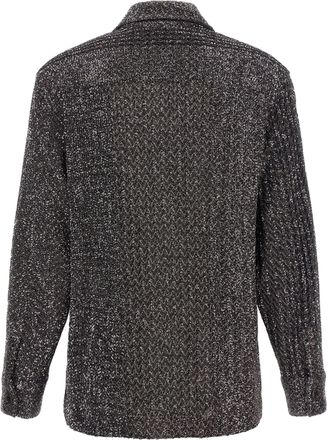 Missoni Metallic Zigzag Blouse - Gray