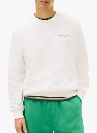 Tommy Hilfiger Sweat droit en coton m&eacute;lang&eacute;