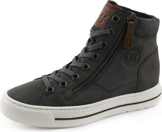 Paul Green Damen, Frauen High-Top Sneaker,schnürschuhe,high top Sneaker,Sneaker-Stiefel,mid Cut,Halbschuhe,straßenschuhe,Grau (Nein),36 EU / 3.5 UK