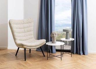 Norrwood home24 Beistelltisch Marcocci 52 cm Ø 52cm Weiß