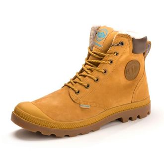 Palladium Pampa Sport Shearling Waterproof, Unisex-Erwachsene, Klassische Stiefel, Gelb (846 Amber Gold/Mid Gum ), 44.5 EU