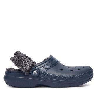 Crocs Pantoletten Crocs Classic Fleece Lined Clog Quartz 211396 Dunkelblau
