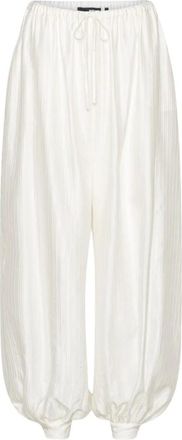 Rotate Rotate Birger Christensen, Femme, Pantalons, Blanc, Taille: 40 FR Pantalon Ballons Ray&eacute;