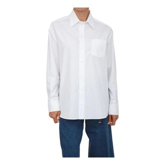 Etro Femme, Blouses et Chemises, Blanc, Taille: 40 FR Chemise Coupe Ample Avec Imprim&eacute; Dorsal