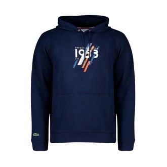 Lacoste Homme, Sweatshirts et sweats &agrave; capuche, Bleu, Taille: XS Sweat &agrave; capuche avec logo Crocodile