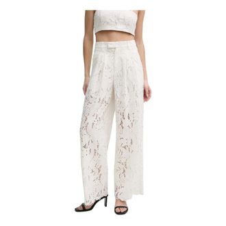 Isabelle Blanche Pantalon large - Femme - Pantalons - Blanc - Taille: 38 FR