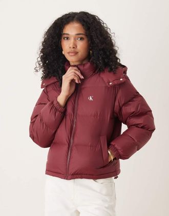 Calvin Klein Jeans Doudoune basique courte - Bordeaux-Rouge