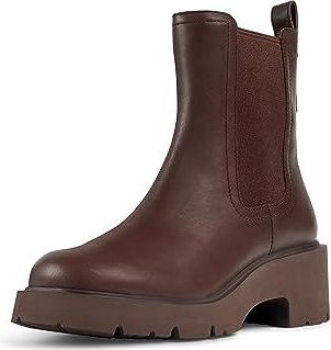 Camper Femme Milah K400575 Bottines Chelsea, Bourgogne 010, 39 EU