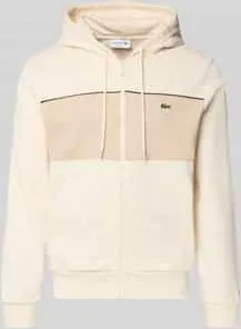 Lacoste Regular Fit Sweatjacke aus reiner Baumwolle