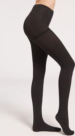 Calzedonia Blickdichte Thermo-strumpfhose Matt Schwarz