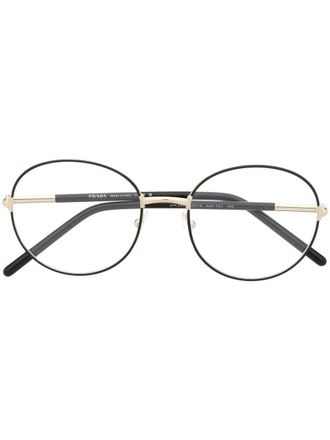 Prada lunettes de vue PR55WV &agrave; monture ronde - Noir