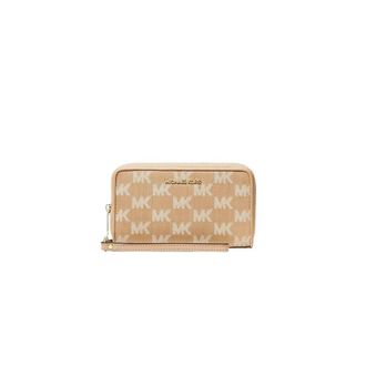 Michael Kors Lg Flat Mf Phn Case - Femme - Sacs - Beige - Taille: ONE Size