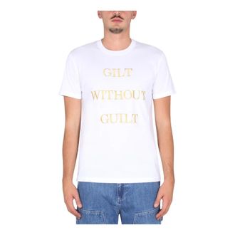 Moschino Guilt Without Guilt T-shirt - - Tops - Herren - Wei&szlig; - L