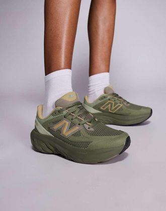New Balance Fresh Foam - Baskets de course unisexes - Vert olive/beige