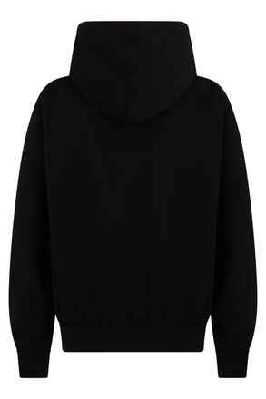 Dolce & Gabbana Mens Hoodie With Embroidered Logo Black Cotton Jumpers Sweater