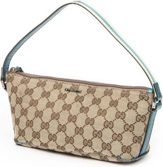 Gucci Crossbody Bags - Web Boat Pochette - Gr. unisize - in Beige - f&uuml;r Damen