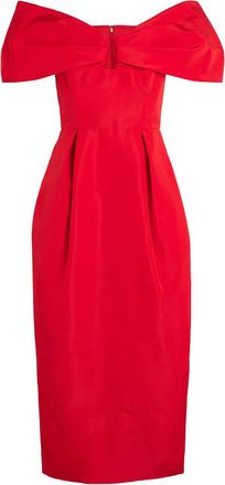 Carolina Herrera Off-Shoulder Column Dress Size XS