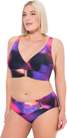 Ulla Popken Damen große Größen Übergrößen Plus Size Bikini Sophia, Schnalle, Lights
