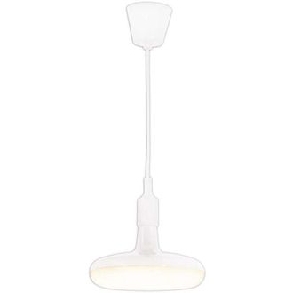 Näve Hängelampe Pendelleuchte Wohnzimmerlampe rund Küchenlampe weiß LED H 120 cm