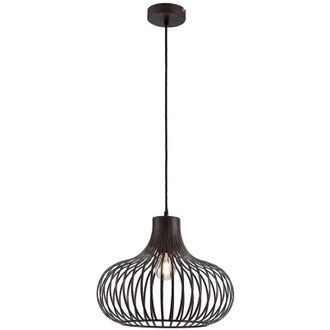 Nowa Nowa - Hängeleuchte Pendellampe Wohnzimmerleuchte schwarz Metallgeflecht E27 h 150 cm