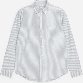 Arket Oxford-Hemd Mit Normaler Passform -Gr&uuml;n