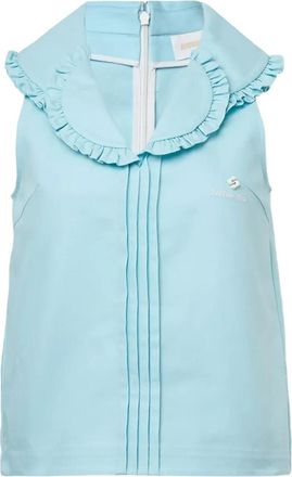 Shushu/Tong blouse sans manches à col superposé - Bleu