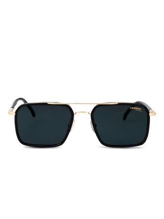 Carrera Sonnenbrille mit eckigem Gestell - Schwarz