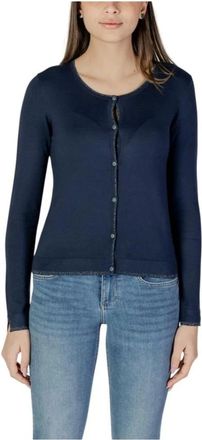 Liu Jo Femme, Pulls, Bleu, Taille: 36 FR Cardigan en maille viscose mélangée