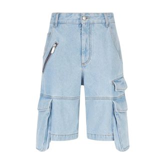 GCDS Denim Ultracargo Shorts - - Shorts - Herren - Blau - W26