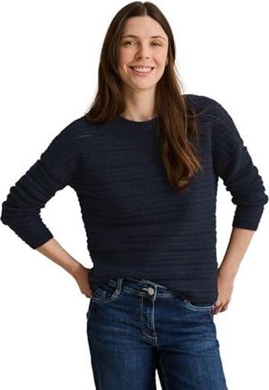 Cecil B303209 Pull en Tricot, Bleu Universel, S Femme