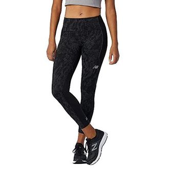 New Balance Damen Reflektierende Impact Run Heat Tight, Damen, Reflective Impact Run Heat Tight, Schwarz reflektierend, X-Small