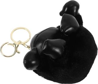 Yarnow Porte-cl&eacute;s Gorille en Peluche Noire Douce, Pendentif Mignon pour Paquet &agrave; Dos, Accessoire D&eacute;coratif Paquet, 1 Pi&egrave;ce, Pr&eacute;sent Original Porte-cl&eacute;s Anima
