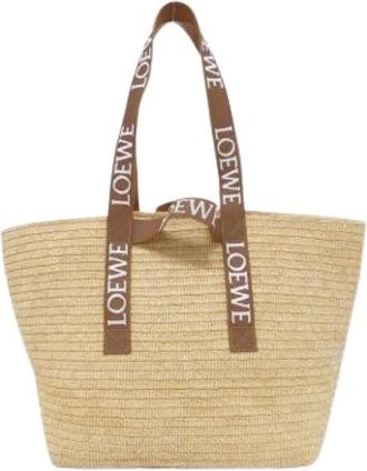 Loewe Sac cabas en raffia Pre-owned - Femme - Pre-owned - Beige - Taille: ONE Size