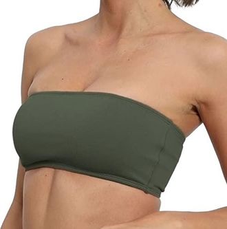 Generic Nouveau Soutien-Gorge de Sport Confortable et Sexy pour Femmes Soutien Gorge Amincissant Soutien Gorge Bandeau XS (Green, S)