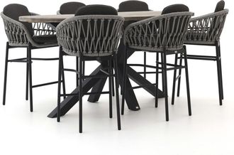 Bellagio la vita attrattiva Bellagio Cupello/ROUGH-Y Ellips 240 cm Gartenbar-Set 7-teilig stapelbar