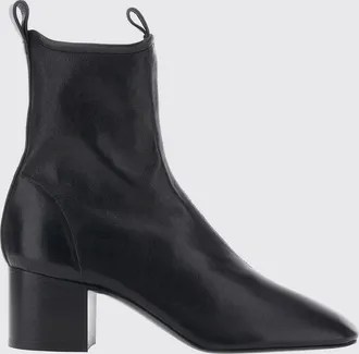 Celine Bottines Plates Femme couleur Noir