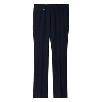 Burberry Blaue- schmal geschnittene Wollhose - - Trousers - Herren - Blau - M