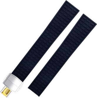 Generic HYHJYMG Für Philippe Aquanaut 5067A-001 Gürtel Armband 19mm Weiche Fluorkautschuk FKM Gummi Uhrenarmband Zubehör Passend Für Patek Strap
