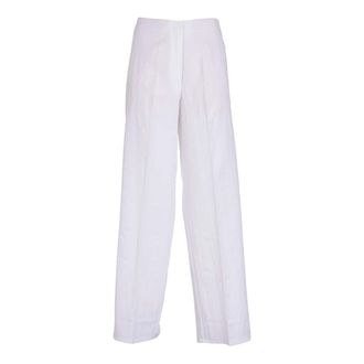 Forte_Forte Straight Leg Hosen - - Trousers - Damen - Wei&szlig; - XS