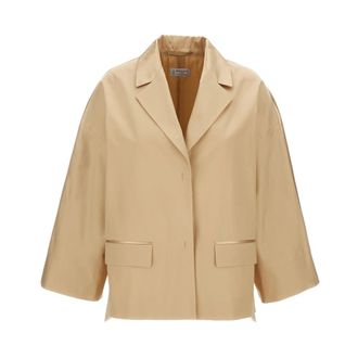 Alberto Biani Seiden-Baumwolljacke - - Jackets - Damen - Beige - XS