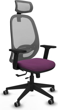 Piqueras y Crespo B&uuml;ro-B&uuml;rostuhl mit 2D-Armen, h&ouml;henverstellbare Lendenwirbelst&uuml;tze und h&ouml;henverstellbares Kopfteil und Neigungsverstellung, ausgestattet mit Syncro/Tra