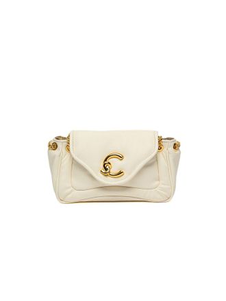 Coccinelle C-Me Fluffy Handtasche Puffy Glattes Leder