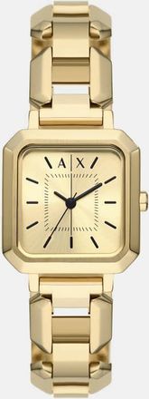 A|X Armani Exchange Armbanduhr aus goldenem Edelstahl mit drei Zeigern-Goldfarben