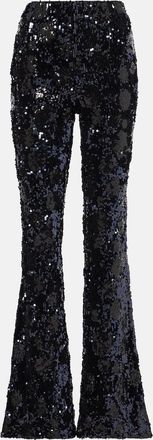 Dorothee Schumacher High-Rise-Schlaghose mit Pailletten