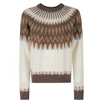 Roberto Collina Femme, Pulls, Multicolore, Taille: 40 FR Pulls &agrave; col rond