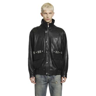 Enfants Riches Deprimes Prince Phillips Childhood Studded Leather Jacket