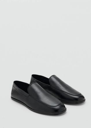 Mango Mocassins cuir noir - Homme - 39 - MANGO MAN