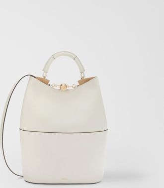 Furla Sfera Beuteltasche M Panna Wei&szlig; Doppeltes Napoli-kalbsleder Damen
