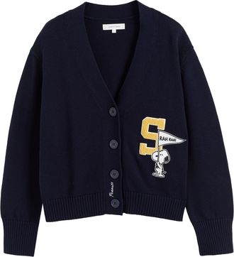 Chinti and Parker Strickjacke Snoopy Varsity